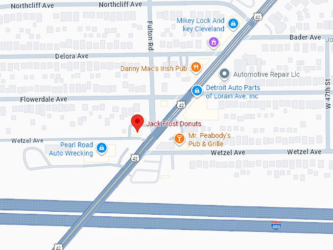 16. jack frost donuts map