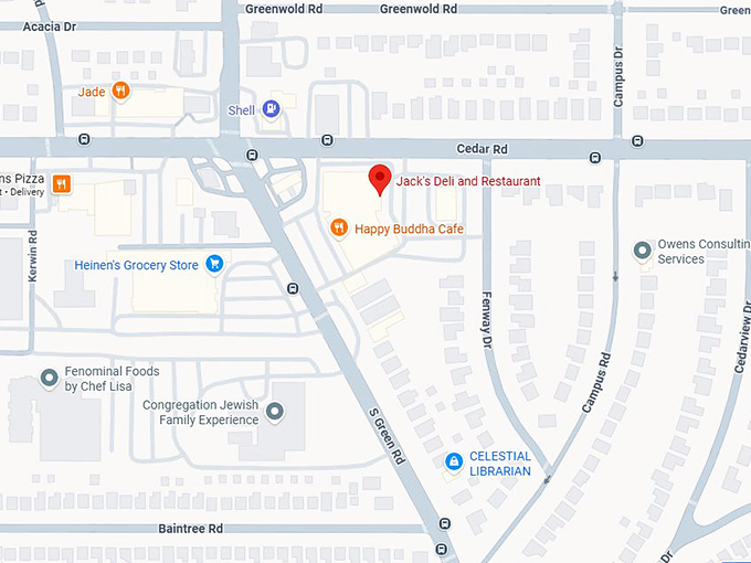 16. jack's deli and restaurant map