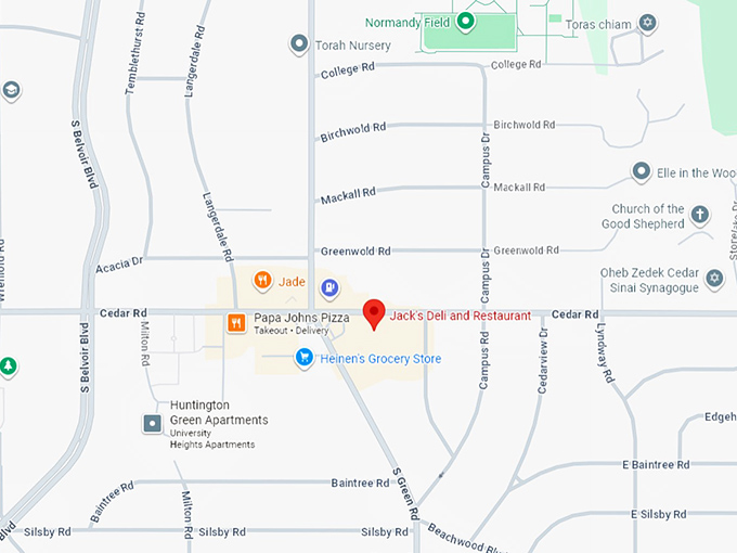 16. jack's deli and restaurant map