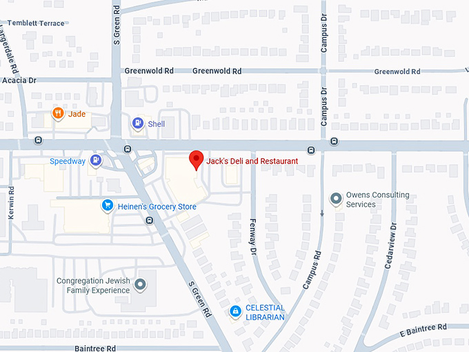 16. jack's deli and restaurant map