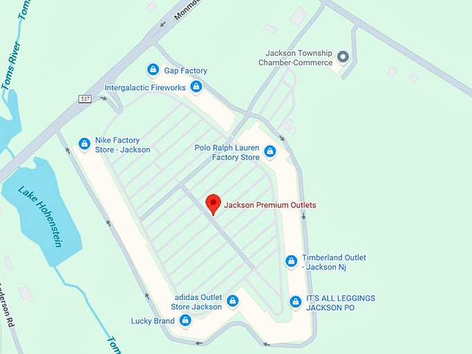 jackson premium outlets map