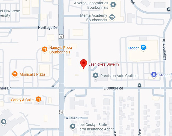 16. jaenicke's drive in map