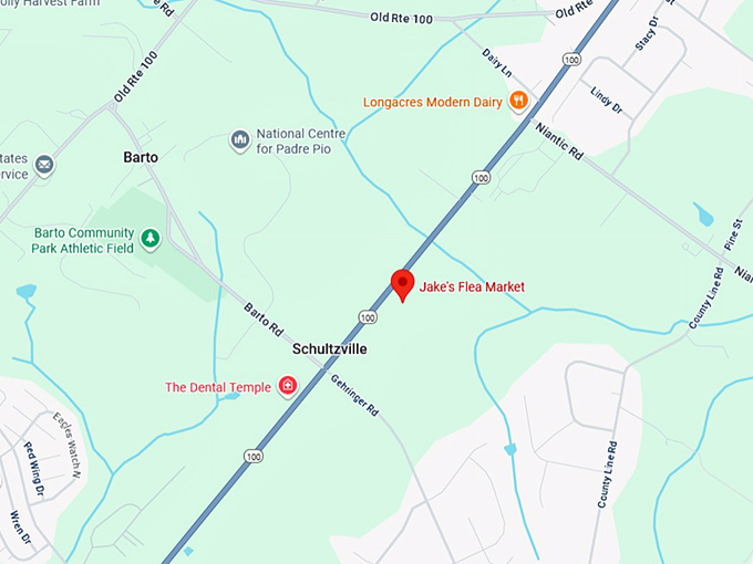 16. jake&rsquo;s flea market map