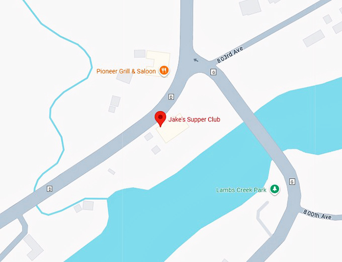 16. jake's supper club map