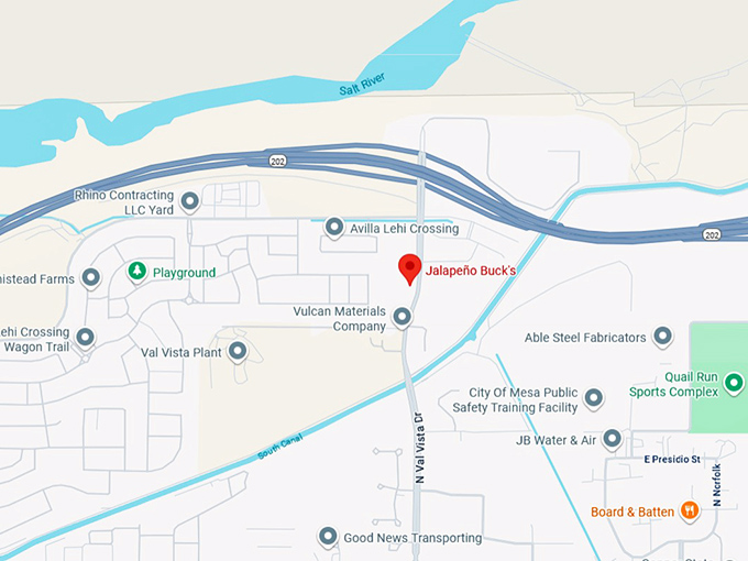 16. jalape&ntilde;o buck's map