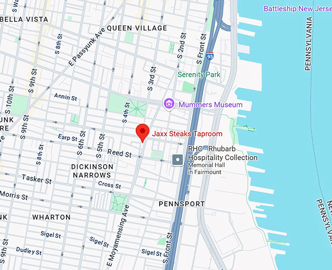 16. jaxx steaks taproom map