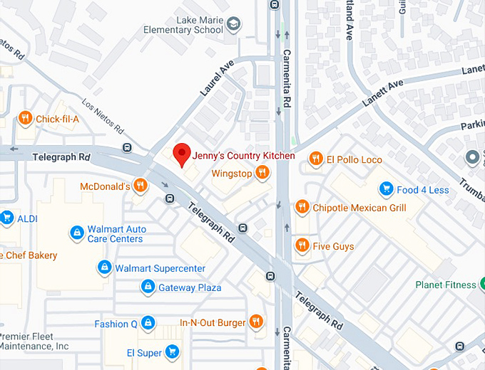 16. jenny&rsquo;s country kitchen map