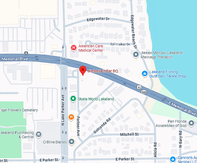 16. jimbos pit bar bq map