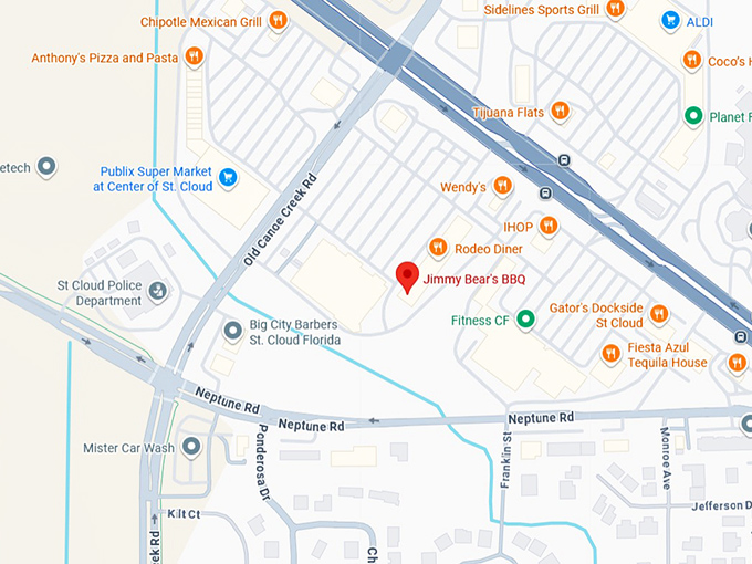 16. jimmy bear's bbq map