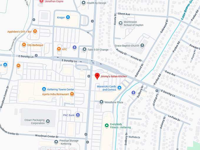 16. jimmy&rsquo;s italian kitchen map