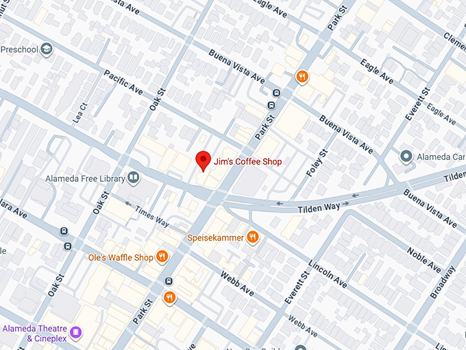 16. jim&rsquo;s coffee shop map