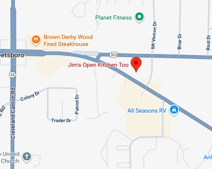 16. jim's open kitchen too map