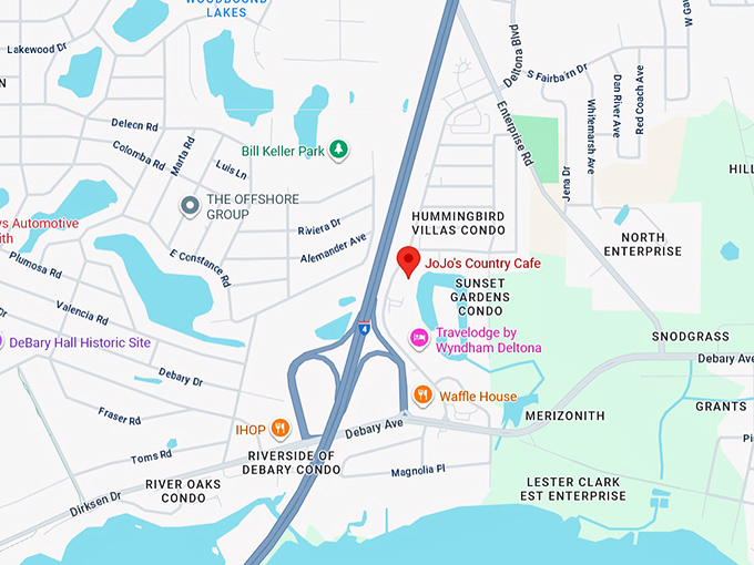 16. jojo&rsquo;s country cafe map