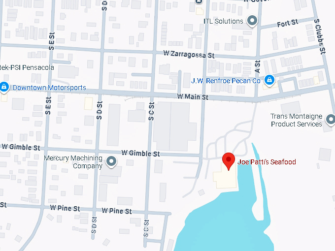 16. joe patti's seafood map