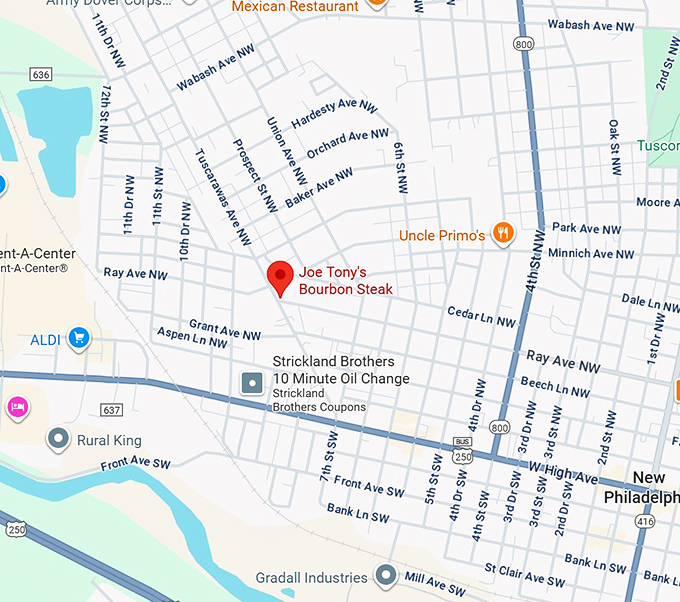 16. joe tony's bourbon steak map