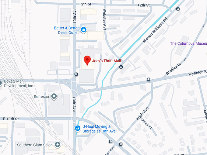 16. joey's thrift mall map