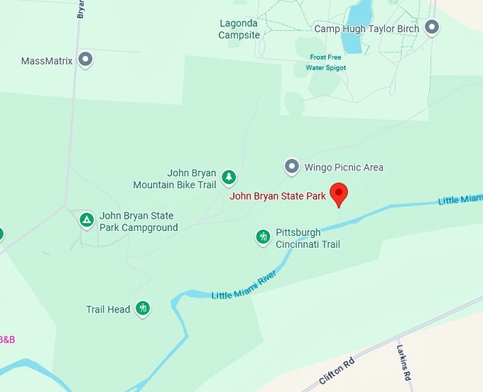 16. john bryan state park map