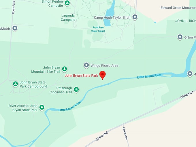 16. john bryan state park map