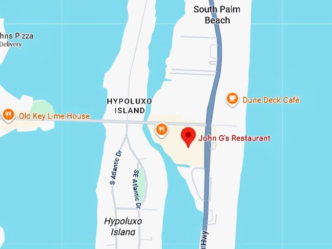 16. john g's restaurant map