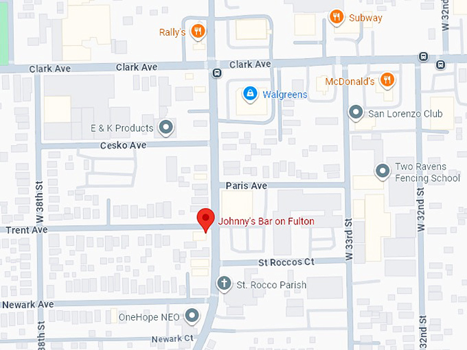 16. johnny&rsquo;s bar on fulton map