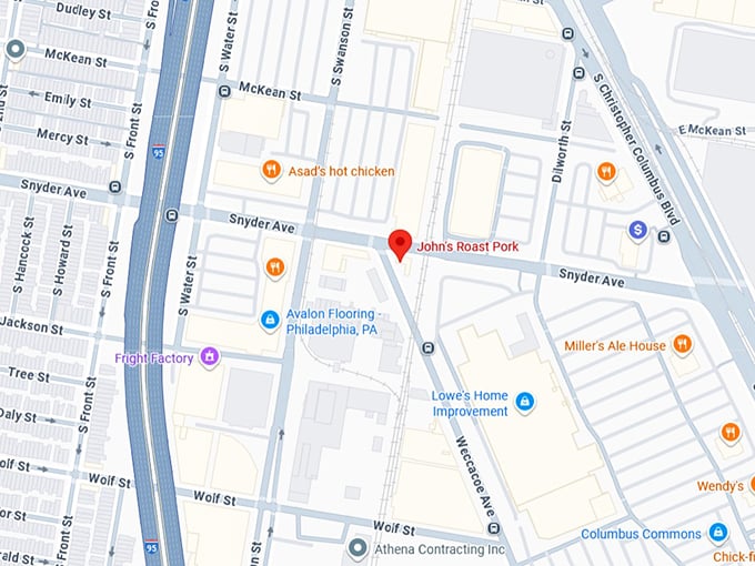 16. john&rsquo;s roast pork map