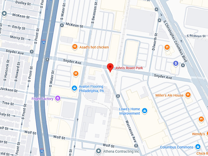 16. john&rsquo;s roast pork map