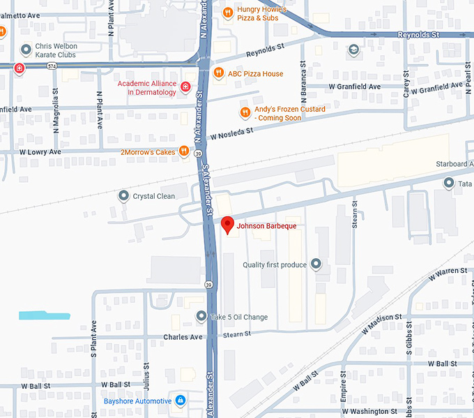 16. johnson barbeque map