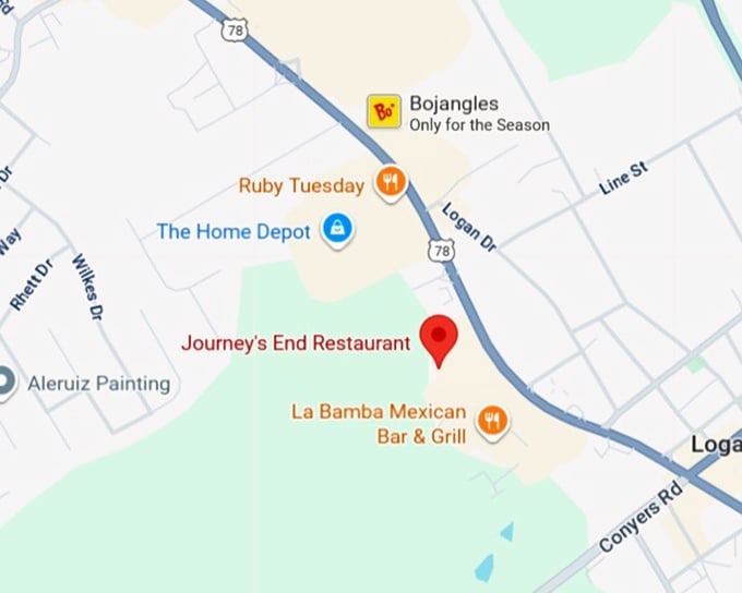 16. journey&rsquo;s end restaurant map