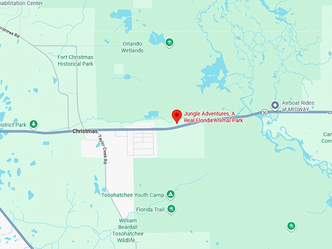 16. jungle adventures, a real florida animal park map