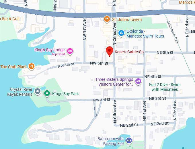 16. kane's cattle co. map