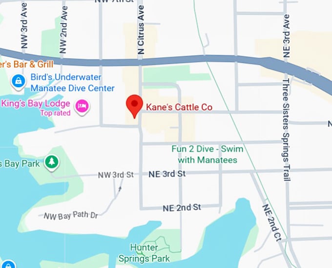 16. kane's cattle co. map