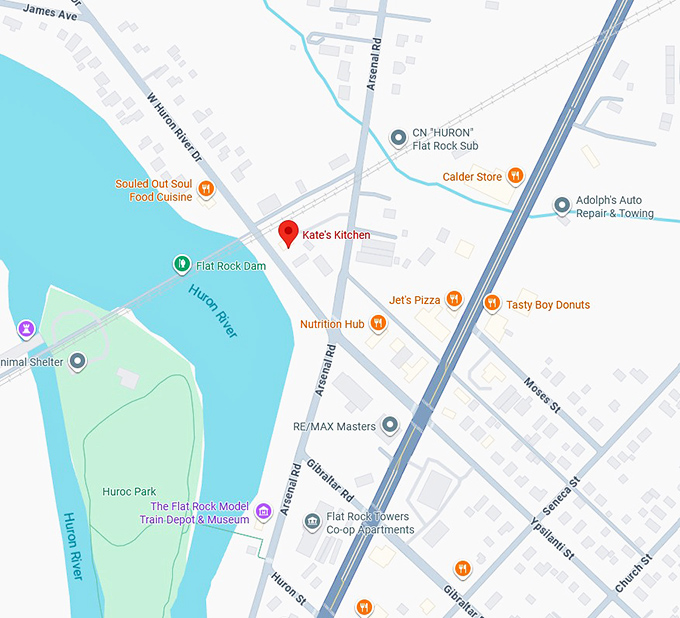 16. kate's kitchen map