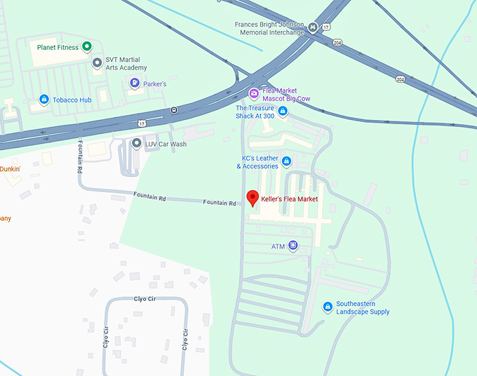 16. keller's flea market map