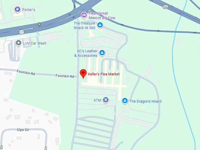 16. keller's flea market map