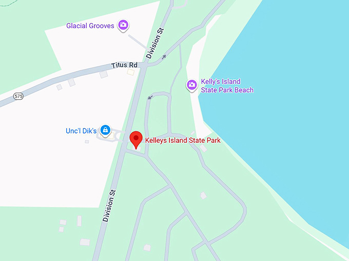 16. kelleys island state park map