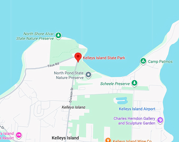 16. kelleys island state park map