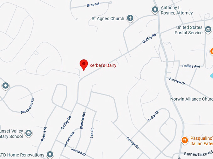 16. kerber's dairy map