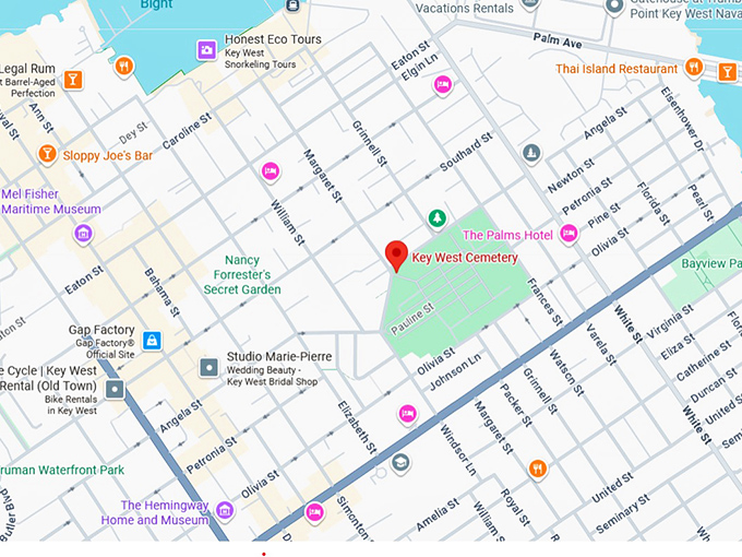 16. key west cemetery map