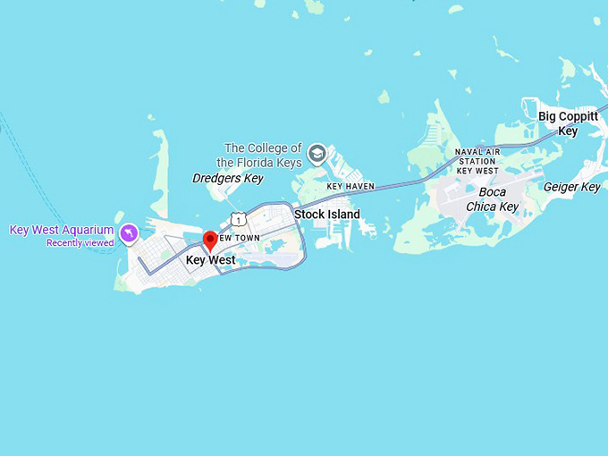 16. key west map