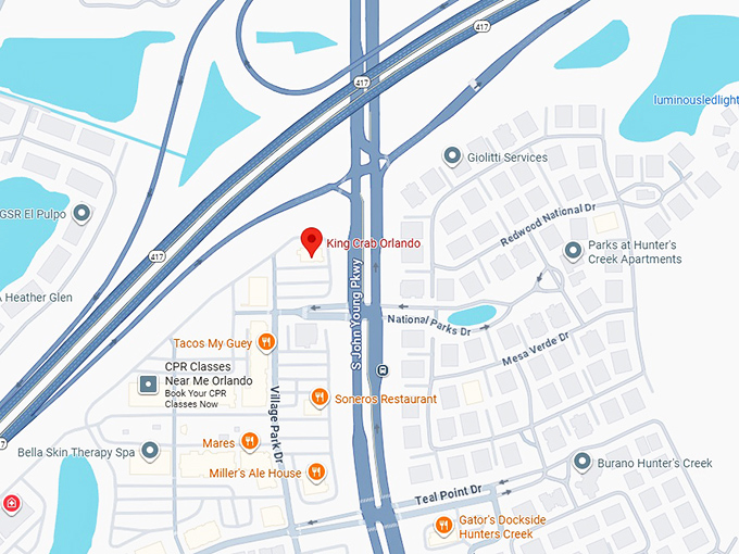 16. king crab orlando map