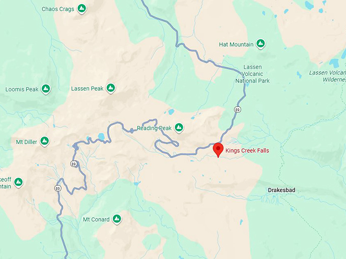 16. kings creek waterfall map