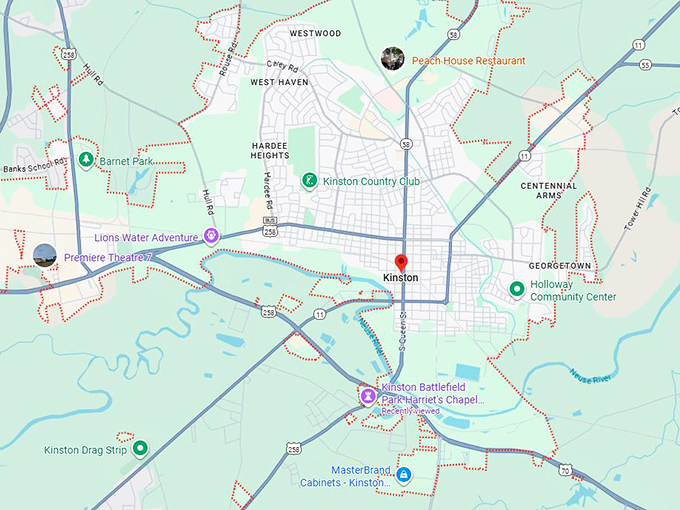 16. kinston nc map