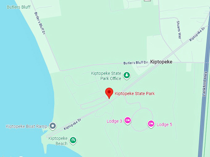 kiptopeke state park map