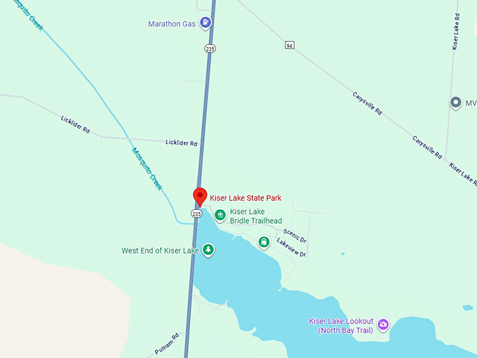 16. kiser lake state park map