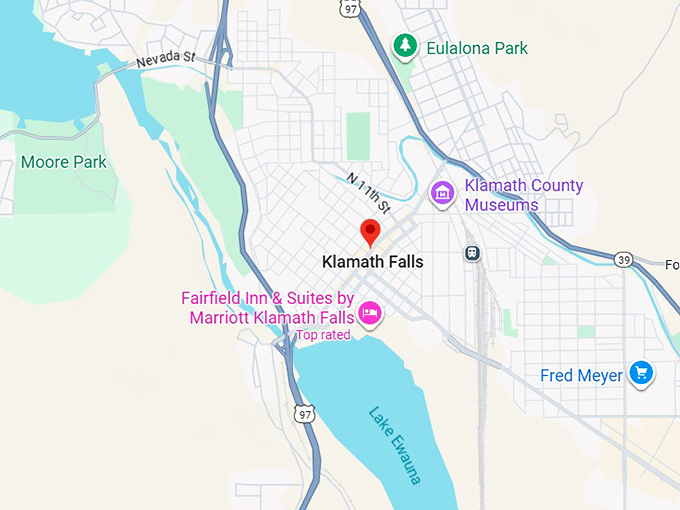 16. klamath falls map