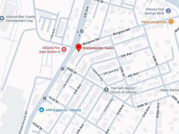 16. knickerbocker tavern map