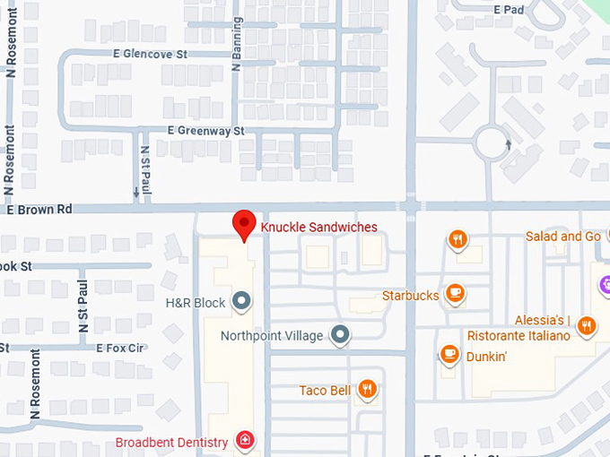 16. knuckle sandwiches map