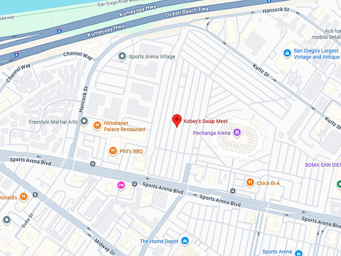 16. kobey's swap meet map