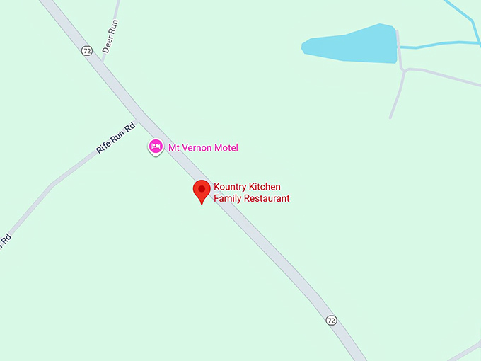 16. kountry kitchen family restaurant map