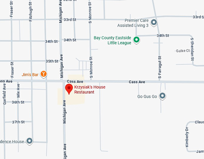 16. krzysiak's house restaurant map